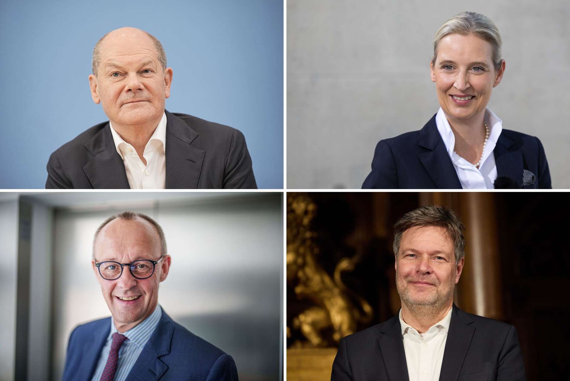 Viererrunde mit Scholz, Merz, Weidel und Habeck bei RTL