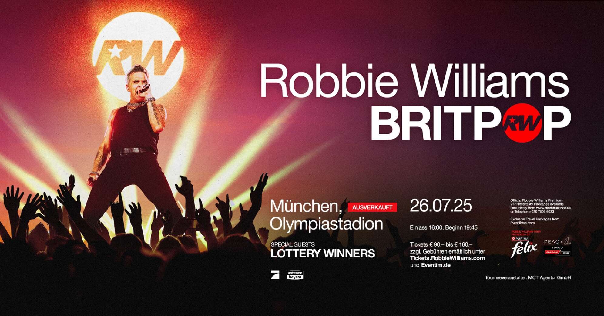 Fotos: Robbie Williams live in München - Britpop Tour 2025 | ANTENNE BAYERN