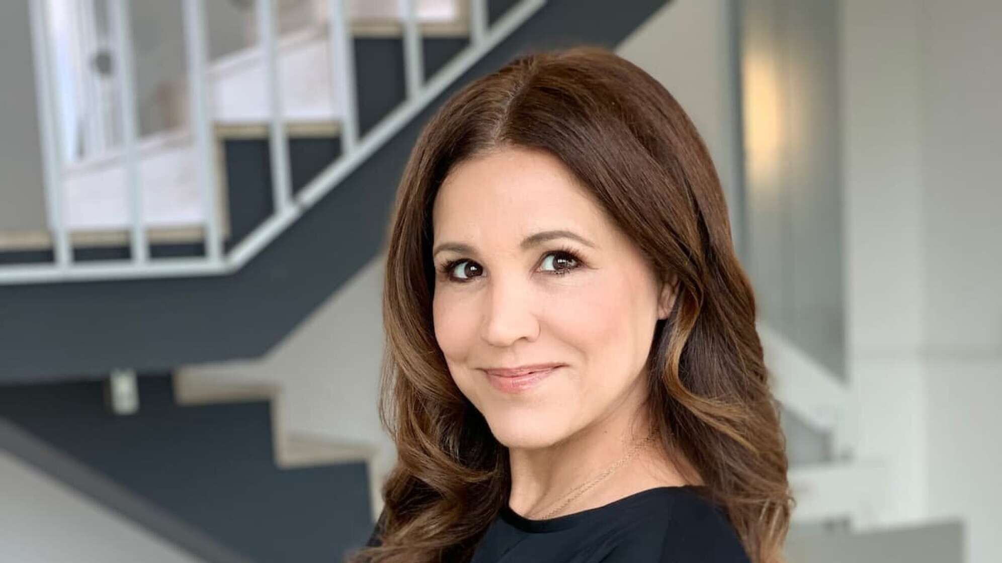 Fernsehmoderatorin Karen Webb im Sonntagsfrühstück