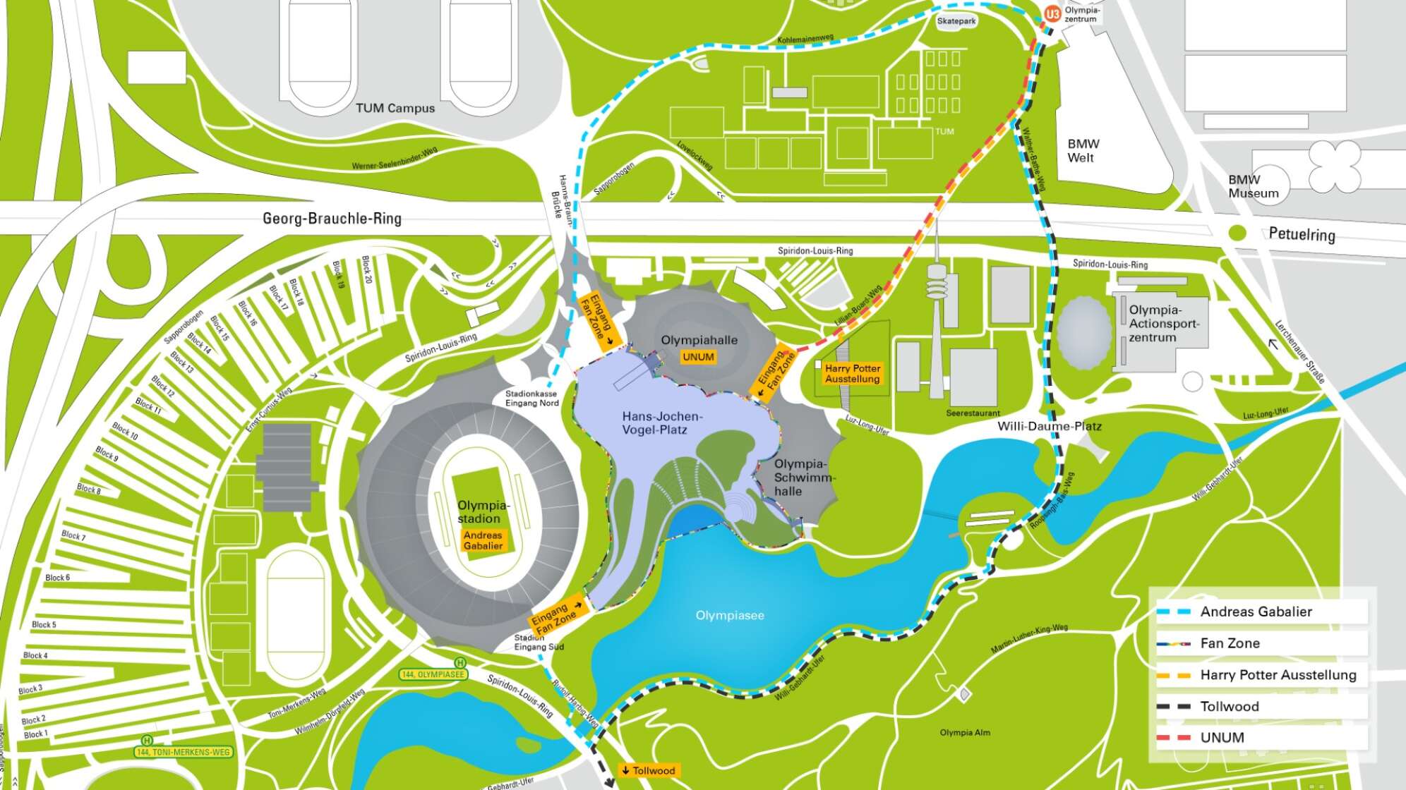 Olympiapark München am 22. Juni mit Gabalier-Konzert und Fan Zone