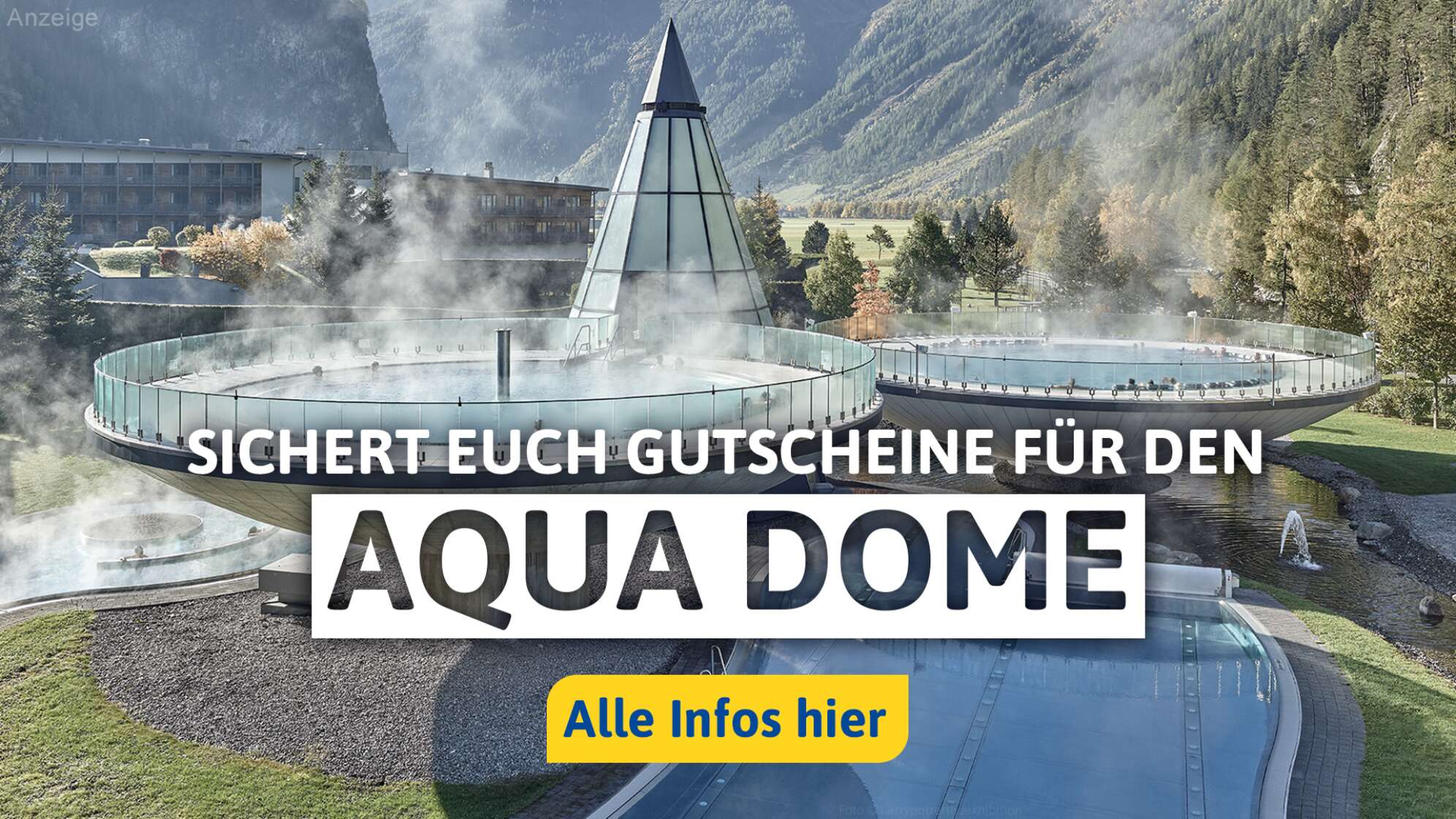 Sichert euch Gutscheine für den AQUA DOME